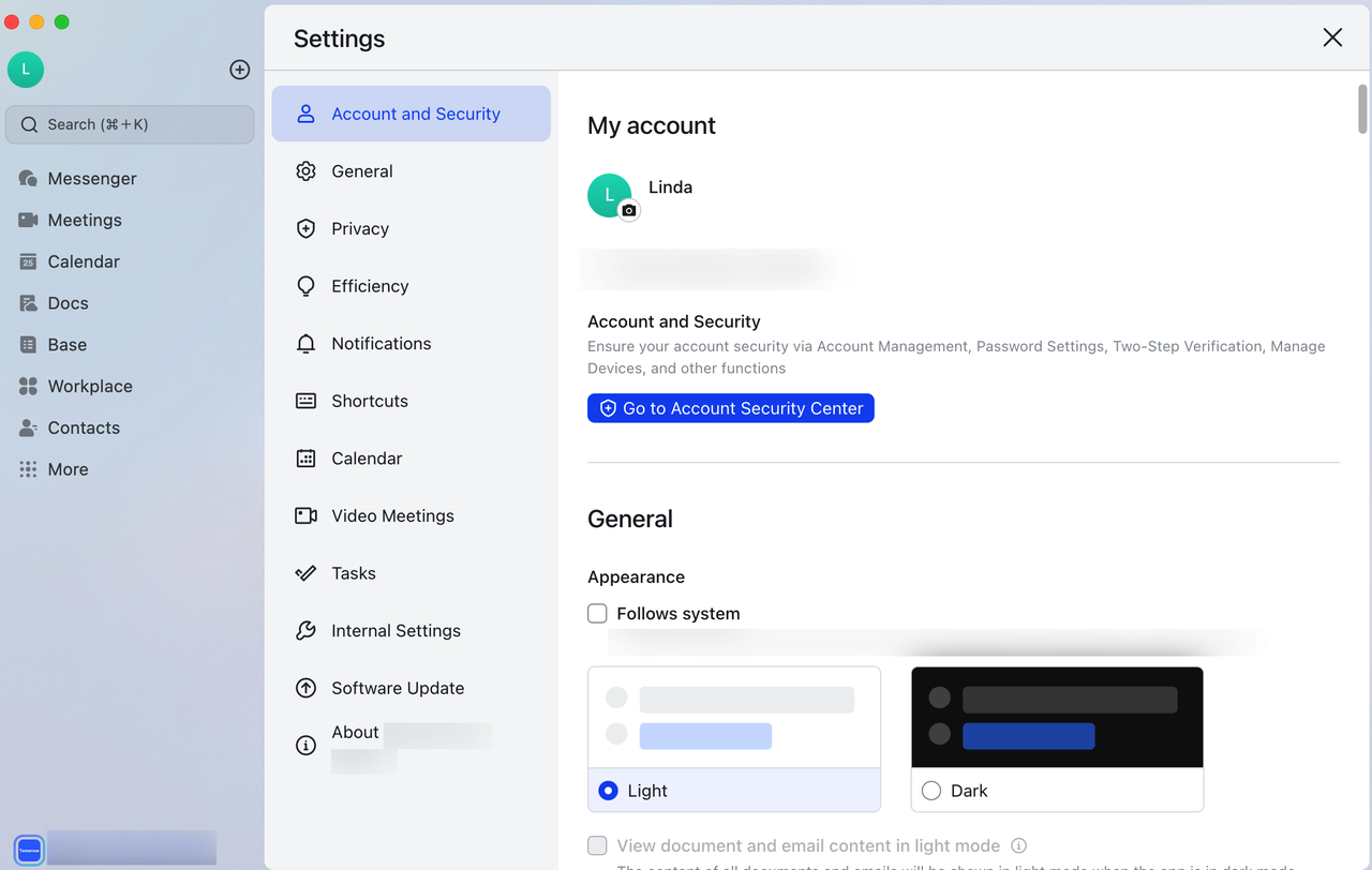 Set or change security code